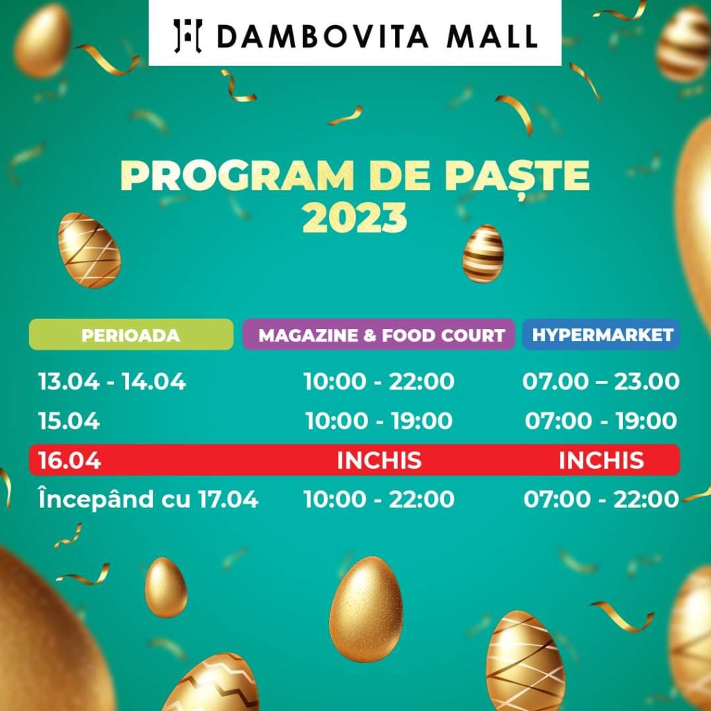 Program special de Sărbători la Dâmbovița Mall